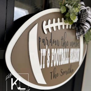 Football Front Door Decor | Football Sign | Football Sign | Football ...