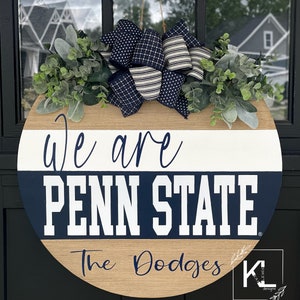 Penn State Wreath | Penn State Sign| Penn State Door Hanger | Penn ...