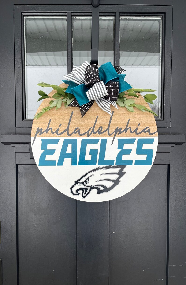 Eagles Door Hanger Philadelphia Door Sign Round Door - Etsy
