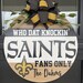 New Orleans Saints Door Hanger Front Door Decor Saints Door - Etsy