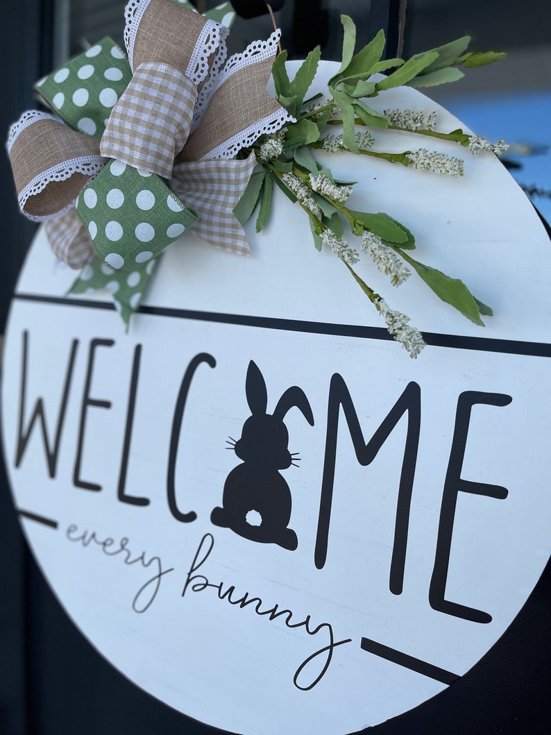 Easter Door Hanger | Easter Door Decor | Easter Welcome Sign | Easter ...