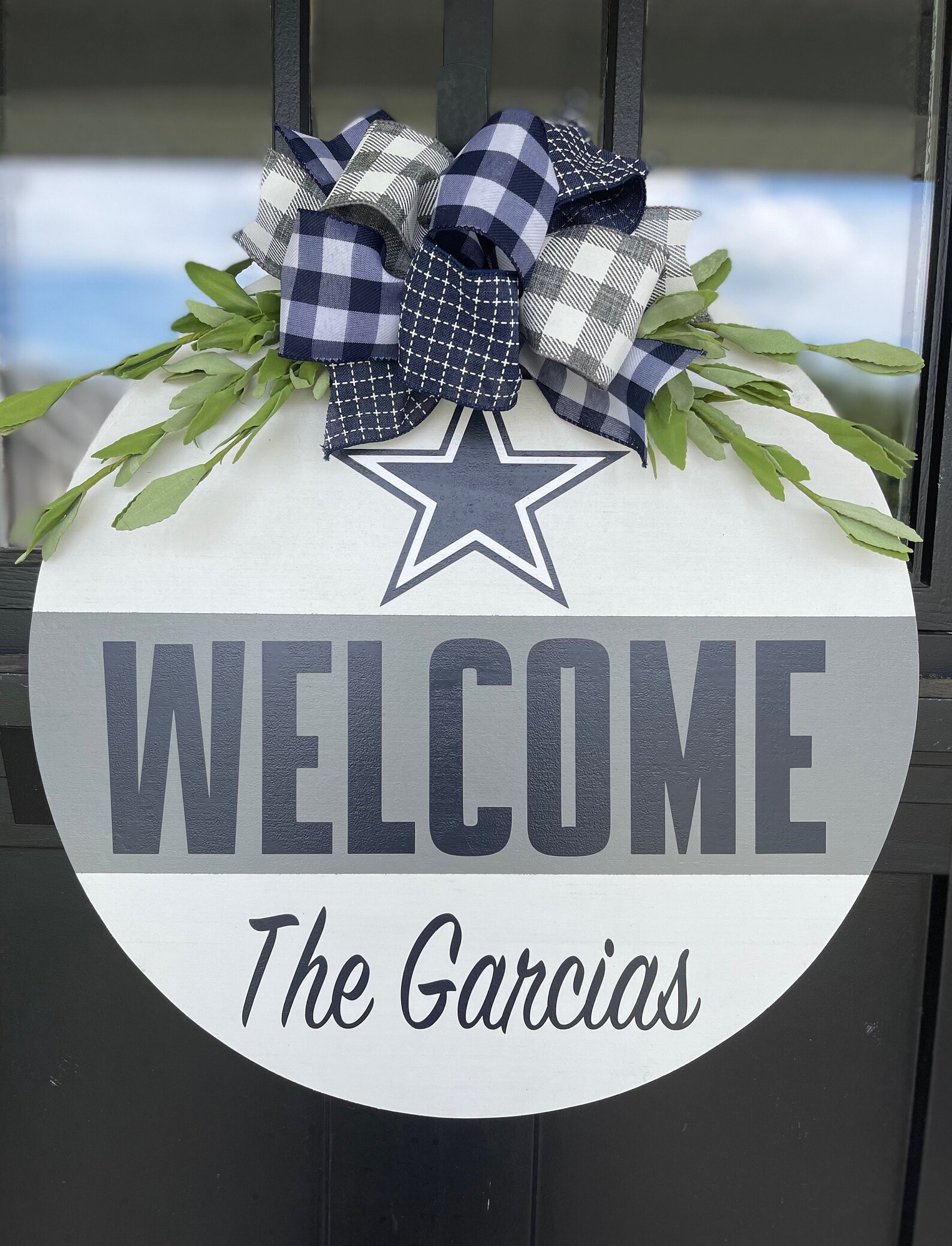 Cowboys Welcome Sign Front Door Decor Dallas Cowboys - Etsy