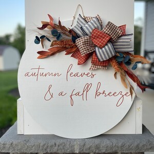 Fall Door Hanger | Fall Decor | Front Door Decor | Fall Porch Sign ...