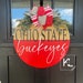 Ohio State Door Hanger Ohio State Buckeyes Ohio State Wreath the Ohio ...