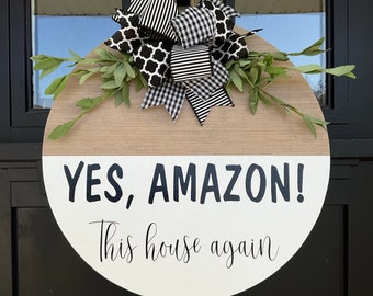 Funny Door Hanger Funny Door Sign Front Door Decor | Etsy
