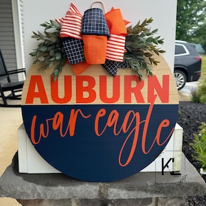 Auburn Door Hanger | Auburn War Sign | Auburn Sign | Auburn Door Wreath ...