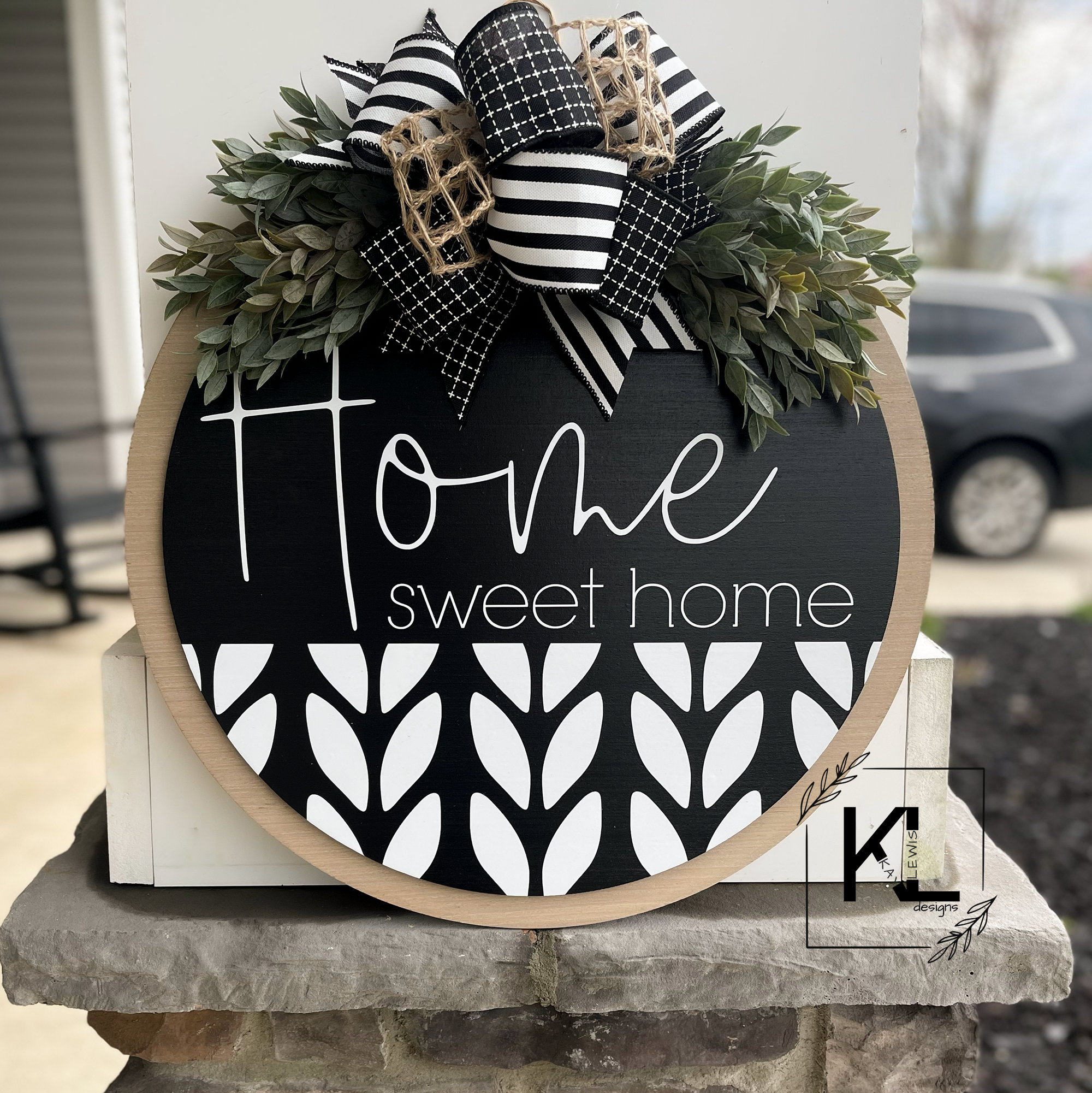 Front Door Decor | Home Sweet Home | Front Door Wreath | Front Door ...
