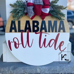 Alabama Front Door Decor | Alabama Wreath | Alabama Roll Tide Decor ...
