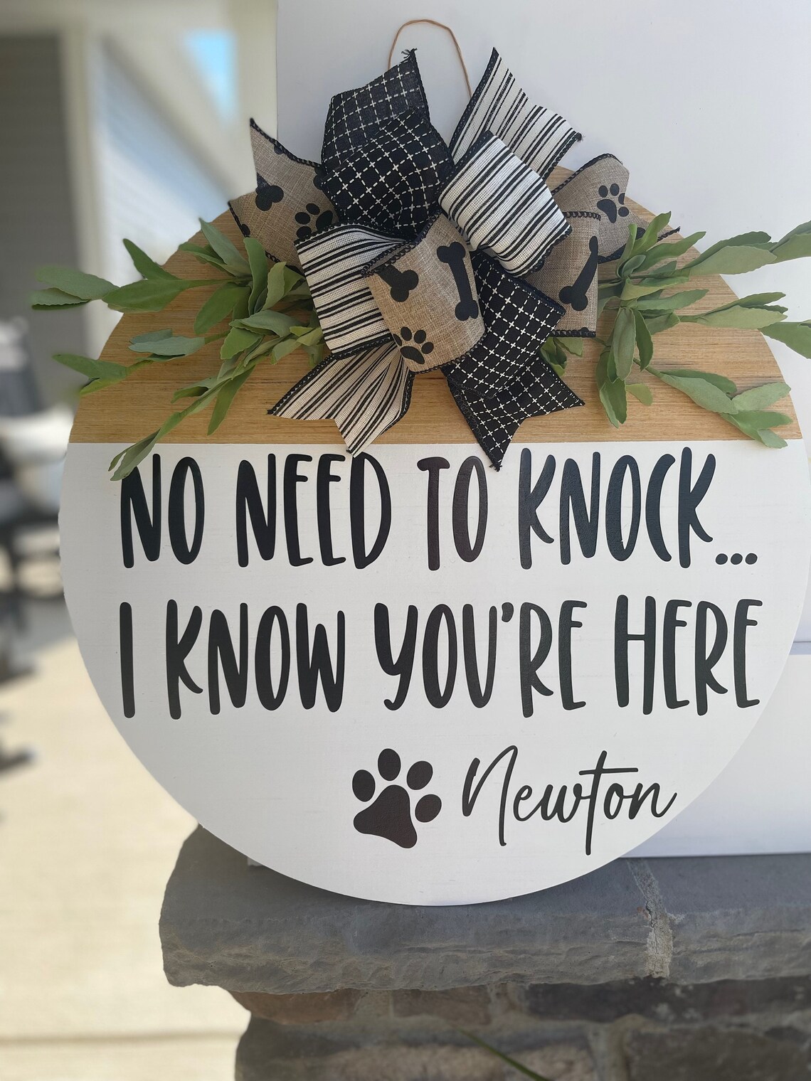 Dog Door Hanger Dog Door Sign Front Door Decor Front - Etsy