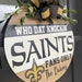 New Orleans Saints Door Hanger Front Door Decor Saints Door - Etsy