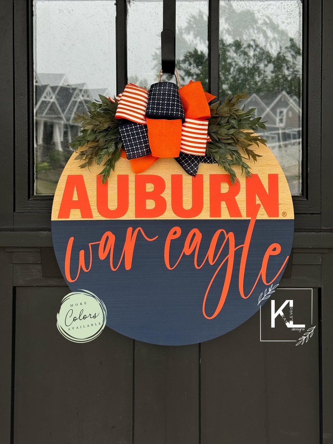 Auburn Door Hanger | Auburn War Sign | Auburn Sign | Auburn Door Wreath ...