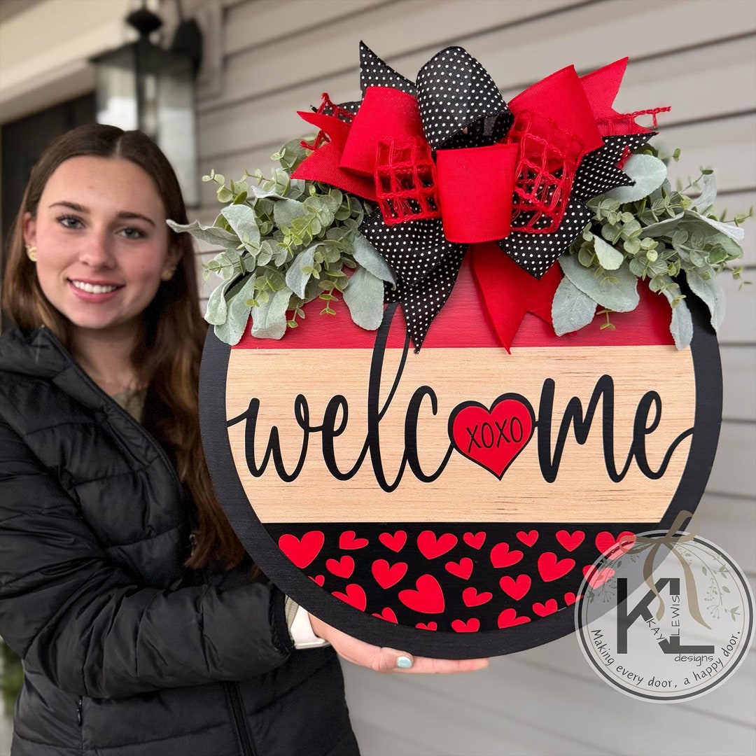 Valentines Front Door Decor | Valentine's Sign | Valentines Decor ...