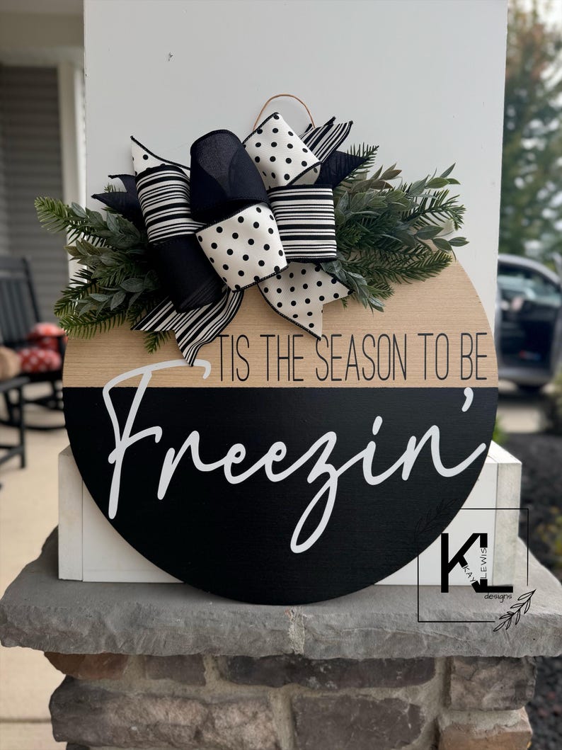Winter Front Door Decor | Winter Front Door Wreath | Winter Wreath ...