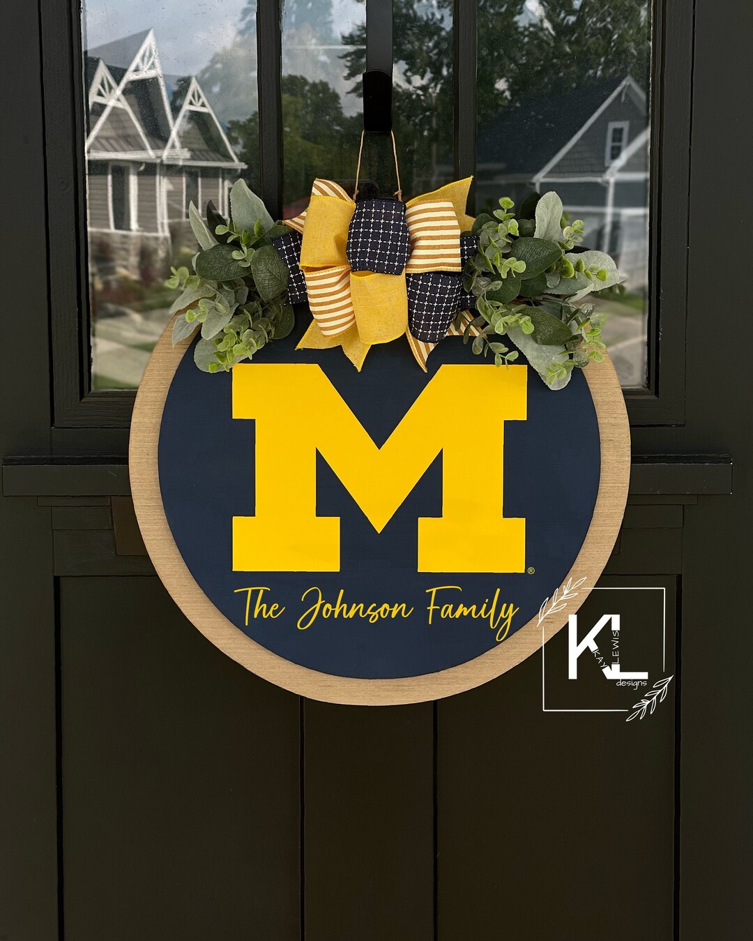 Michigan Door Hanger | Front Door Decor | Michigan Door Sign | Michigan ...