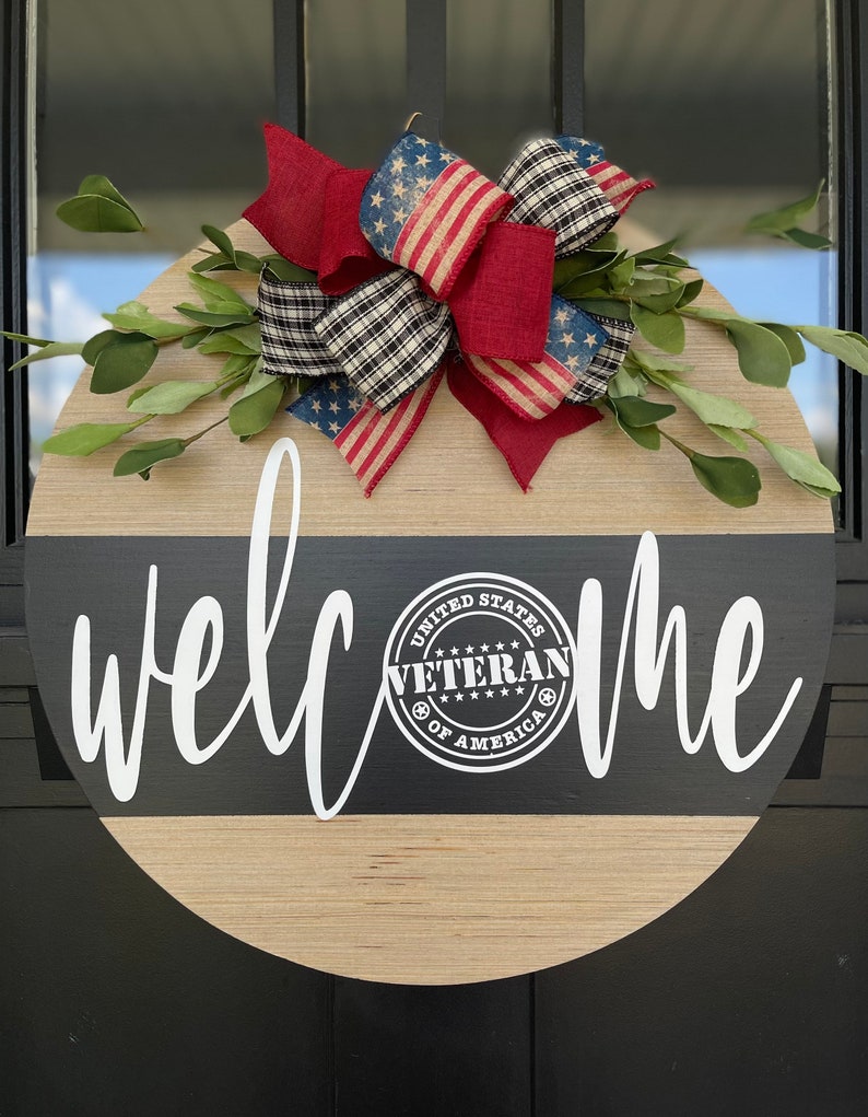 Veteran Door Hanger Marine Sign Army Sign Patriotic - Etsy