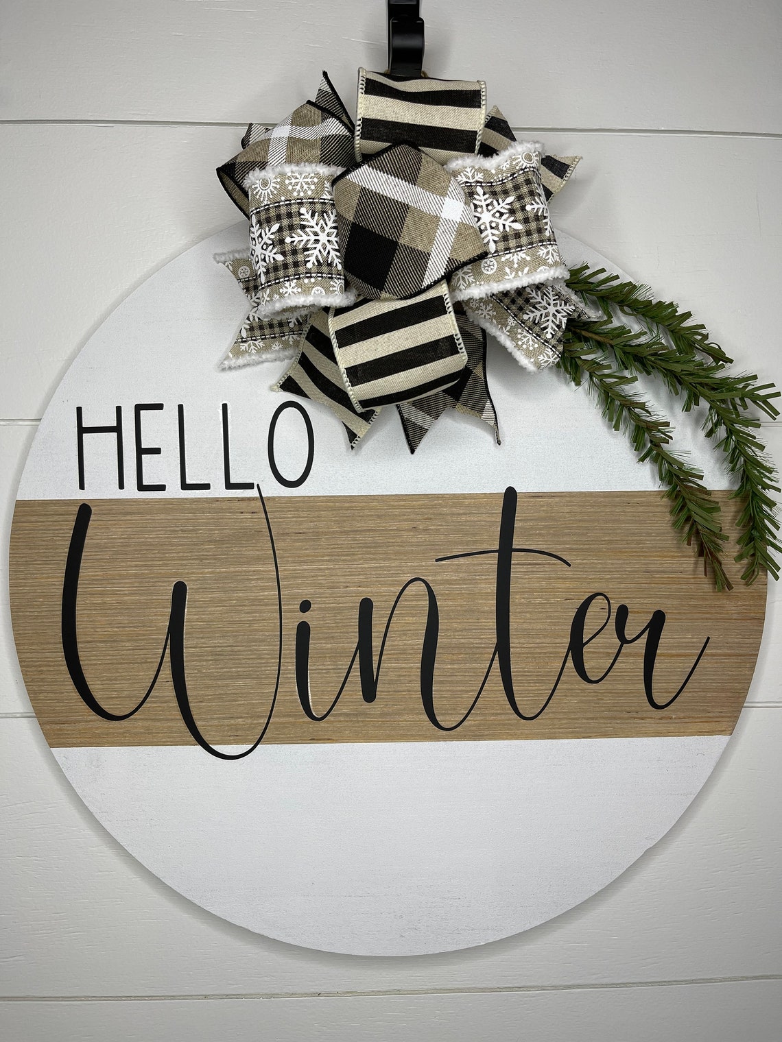 Winter Front Door Decor Front Door Wreath Winter Wreath | Etsy
