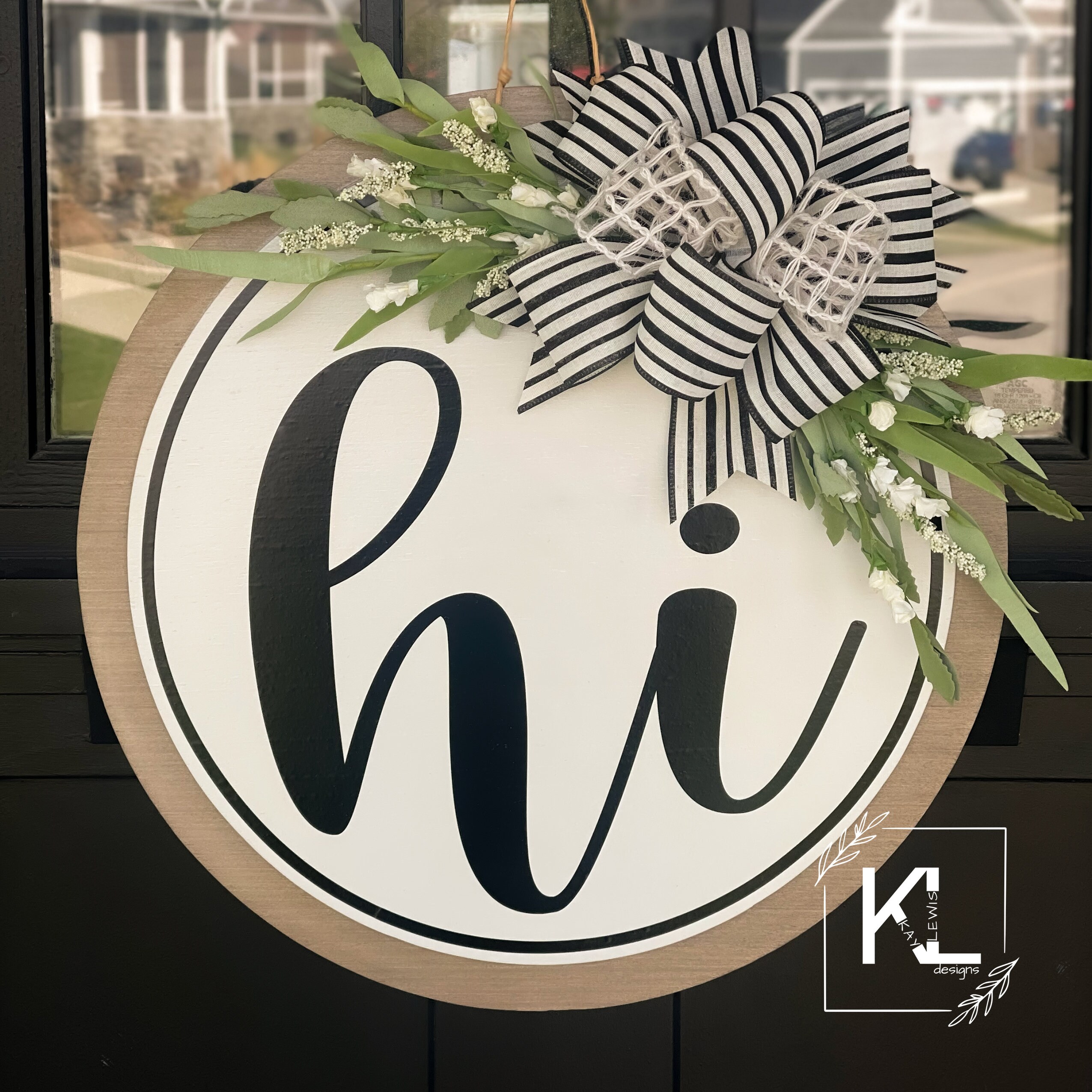 Front Door Decor | Welcome Sign | Hi Sign | Personalized | Front Door ...