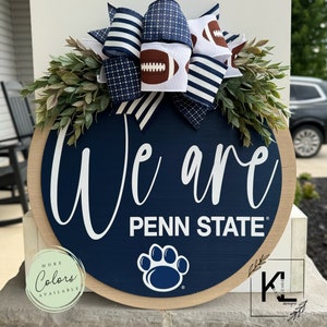 Penn State Wreath | Penn State Sign| Penn State Door Hanger | Penn ...