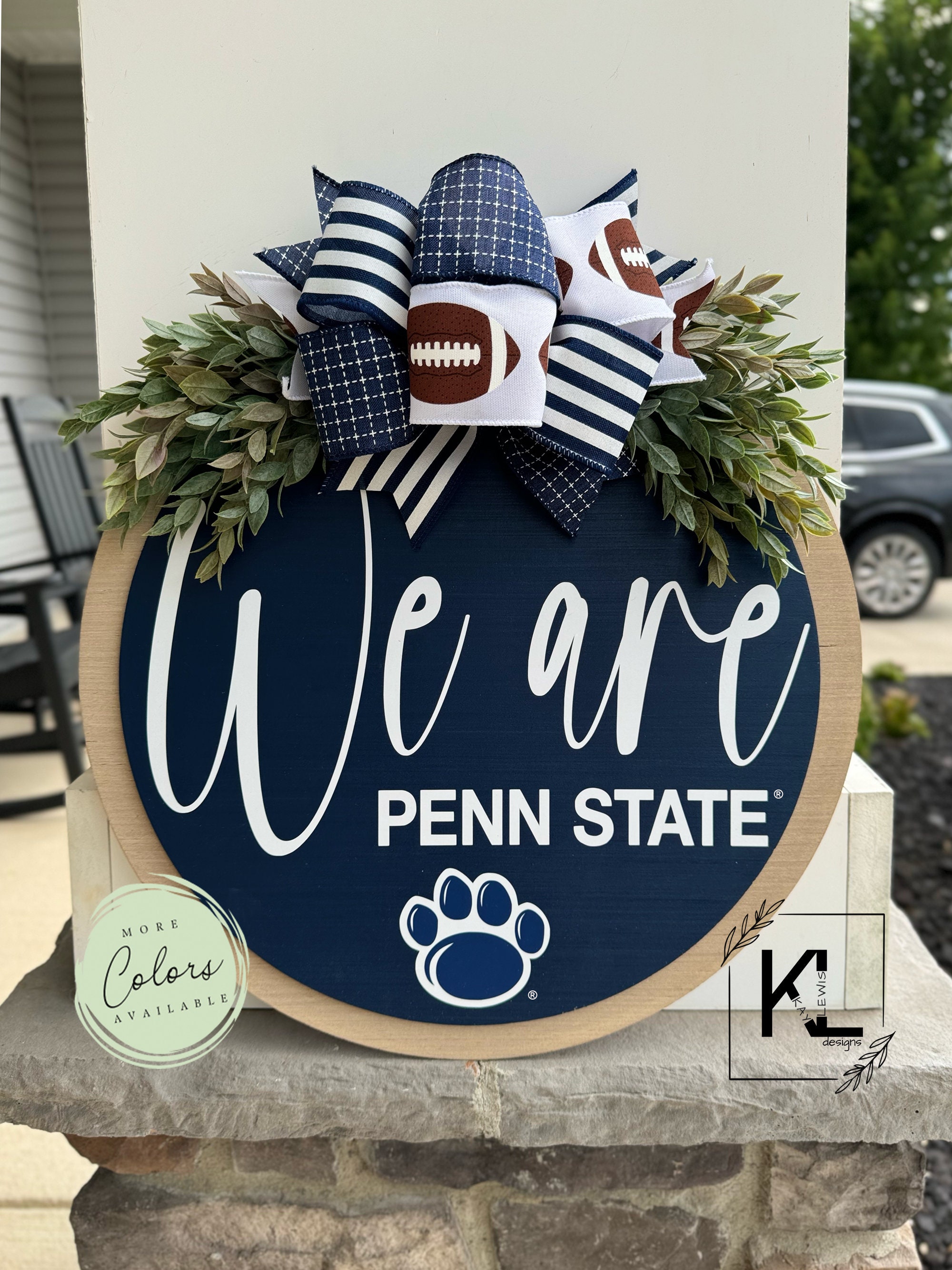 Penn State Wreath | Penn State Sign| Penn State Door Hanger | Penn ...