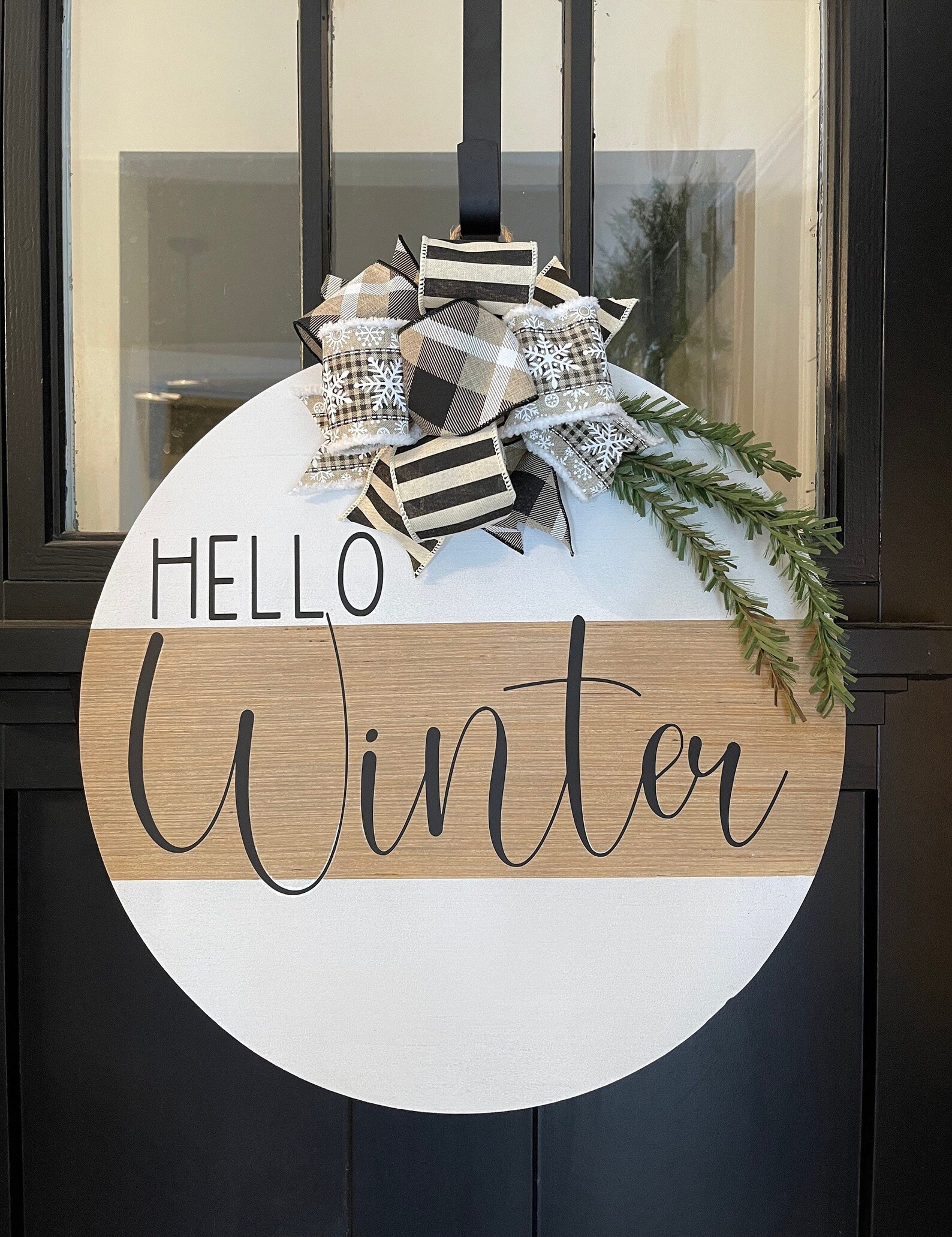 Winter Front Door Decor Front Door Wreath Winter Wreath | Etsy