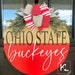 Ohio State Door Hanger Ohio State Buckeyes Ohio State Wreath the Ohio ...