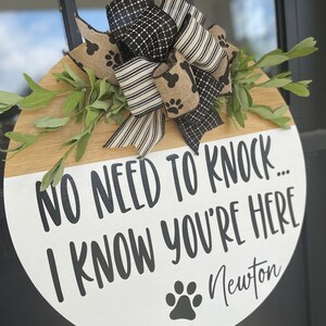 Dog Door Hanger Dog Door Sign Front Door Decor Front - Etsy