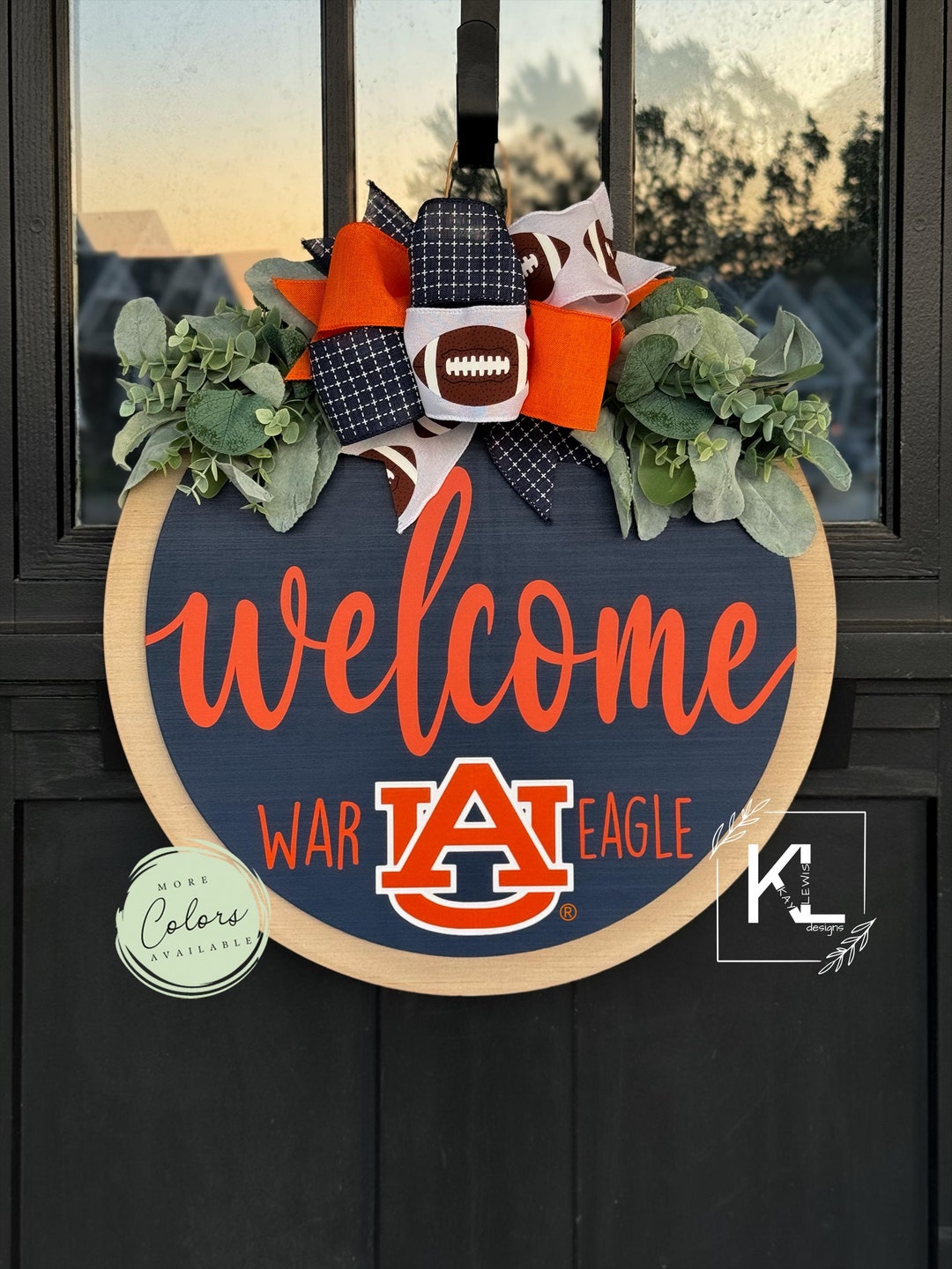 Auburn Door Hanger | Auburn War Sign | Auburn Sign | Auburn Door Wreath ...