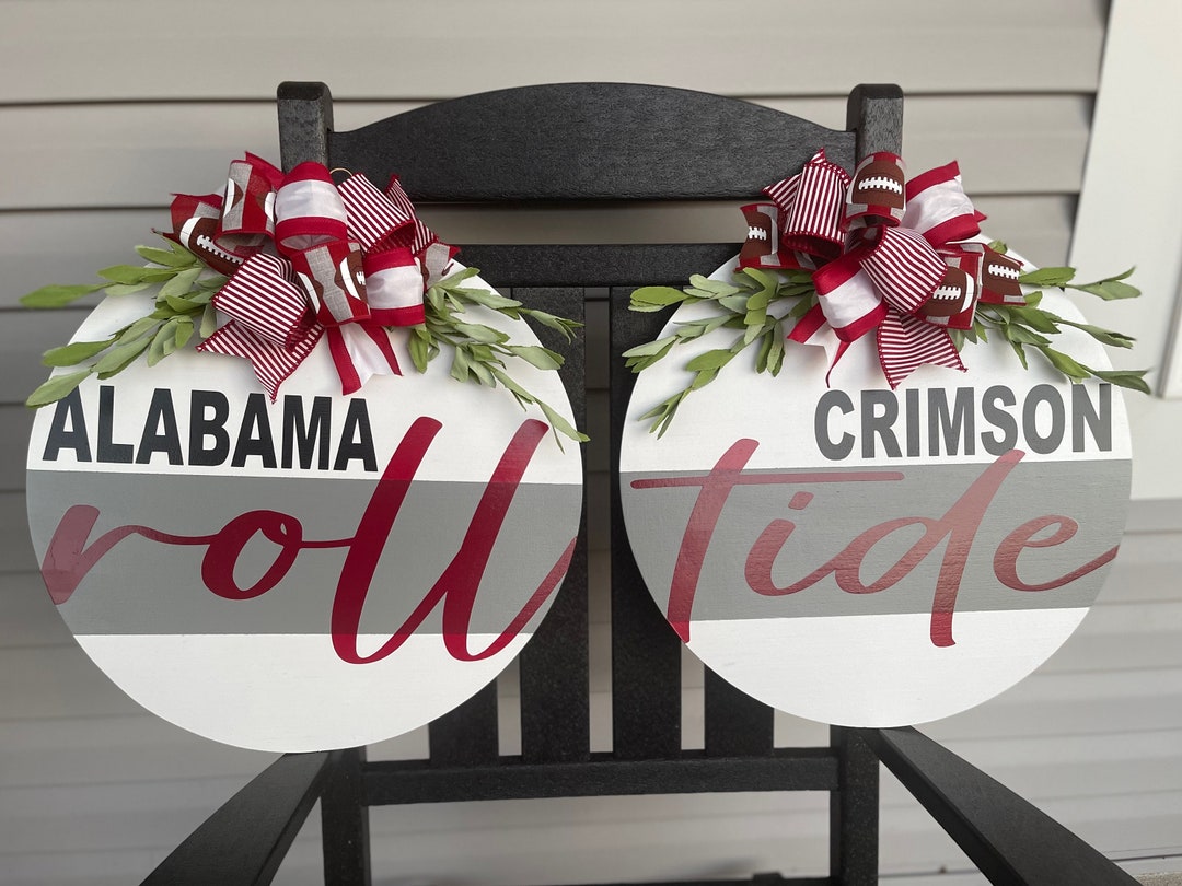 Alabama Double Door Hangers | Double Door Decor | Alabama Roll Tide ...