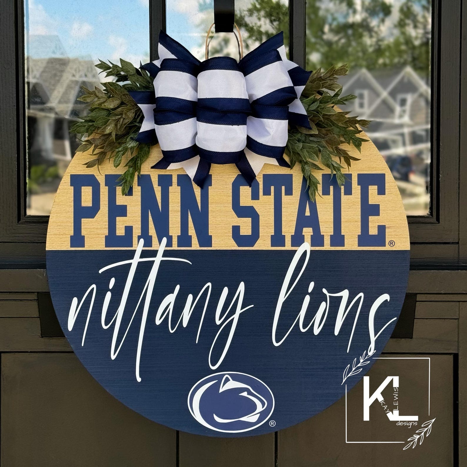 Penn State Wreath | Penn State Sign| Penn State Door Hanger | Penn ...