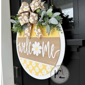 Spring Door Hanger | Front Door Decor | Spring Wreath | Spring Decor ...
