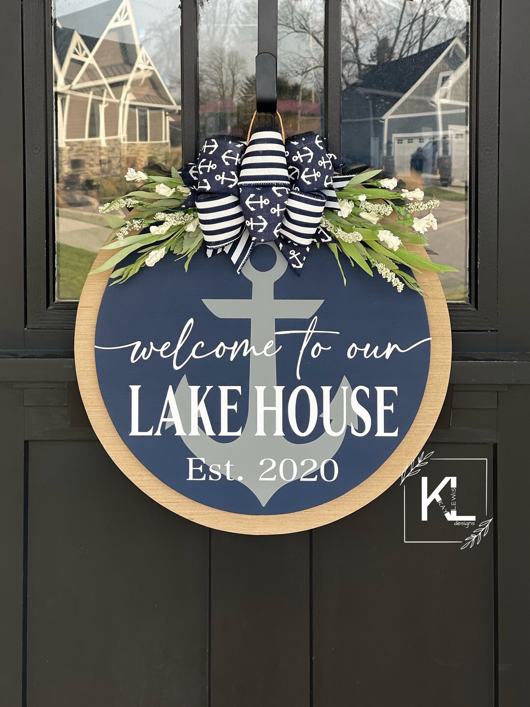 Lake House Front Door Decor | Lake House | Lake House Wreath | Welcome ...