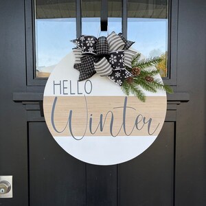 Winter Front Door Decor Front Door Wreath Winter Wreath - Etsy