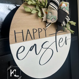 Easter Front Door Decor | Happy Easter | Easter Decor | Easter Wreath ...