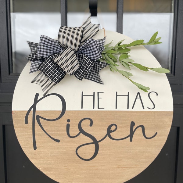 He is Risen Sign - Etsy
