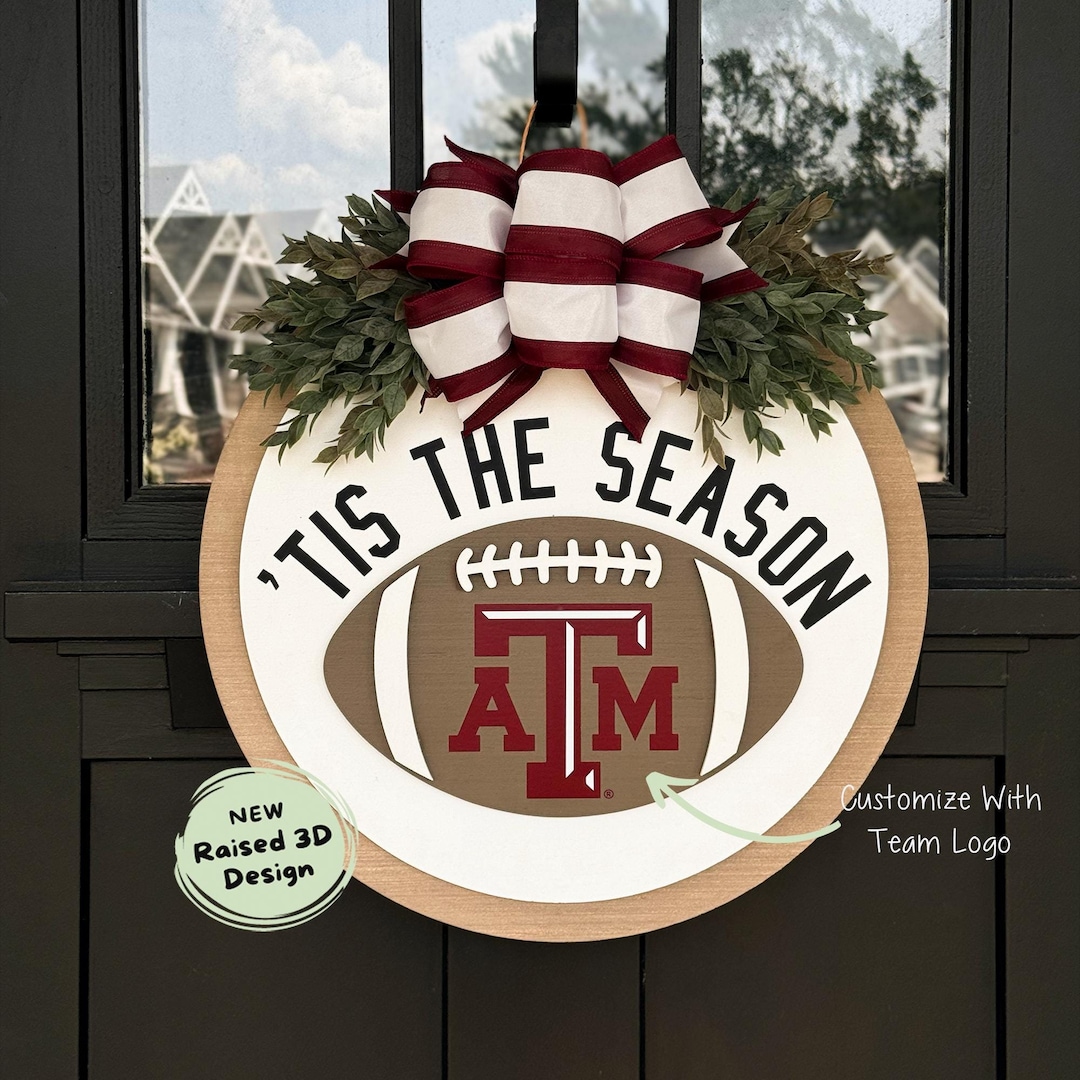 Texas A&M Front Door Decor | Aggies Sign | Texas Aggies Wreath ...