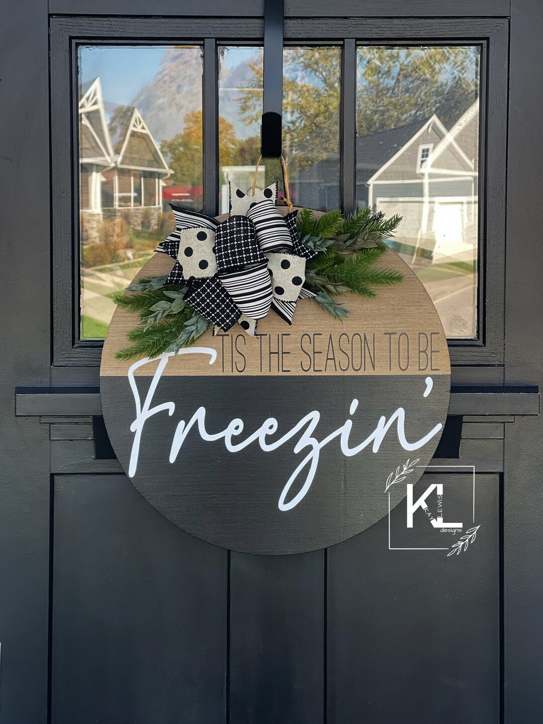 Winter Front Door Decor Winter Front Door Wreath Winter Wreath Door ...