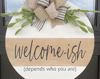 Funny Door Hanger Funny Door Sign Front Door Decor | Etsy