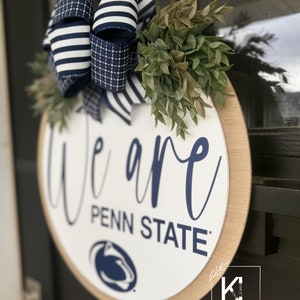 Penn State Wreath | Penn State Sign| Penn State Door Hanger | Penn ...