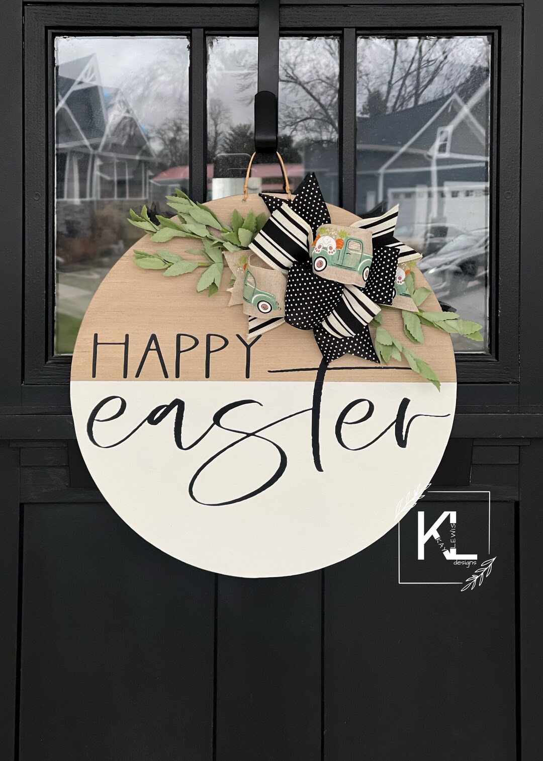 Easter Front Door Decor | Happy Easter | Easter Decor | Easter Wreath ...