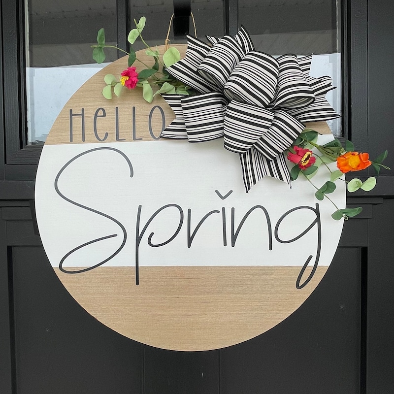 Spring Door Hanger - Etsy