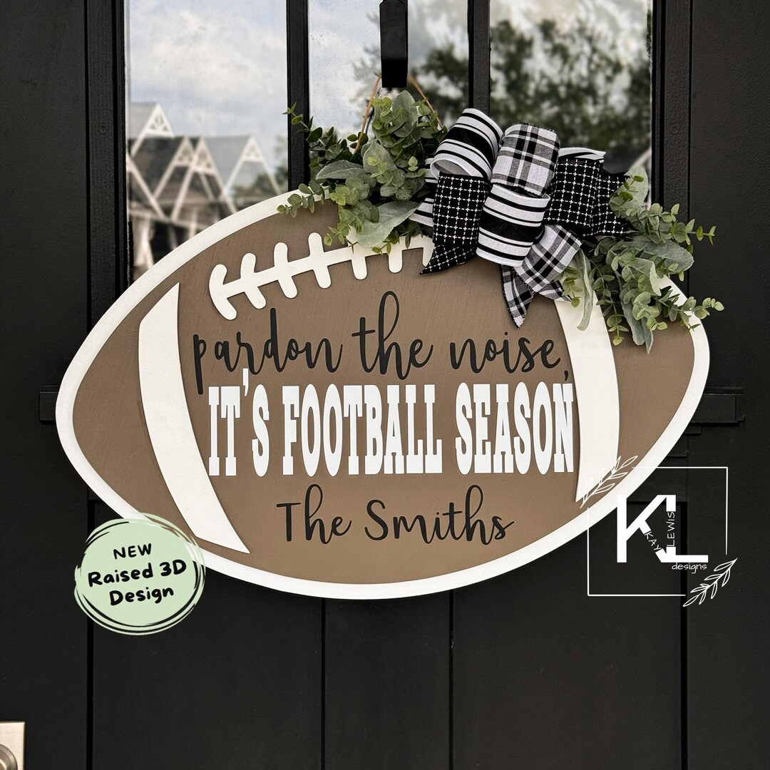 Football Front Door Decor | Football Sign | Football Sign | Football ...