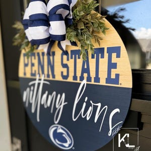 Penn State Wreath | Penn State Sign| Penn State Door Hanger | Penn ...