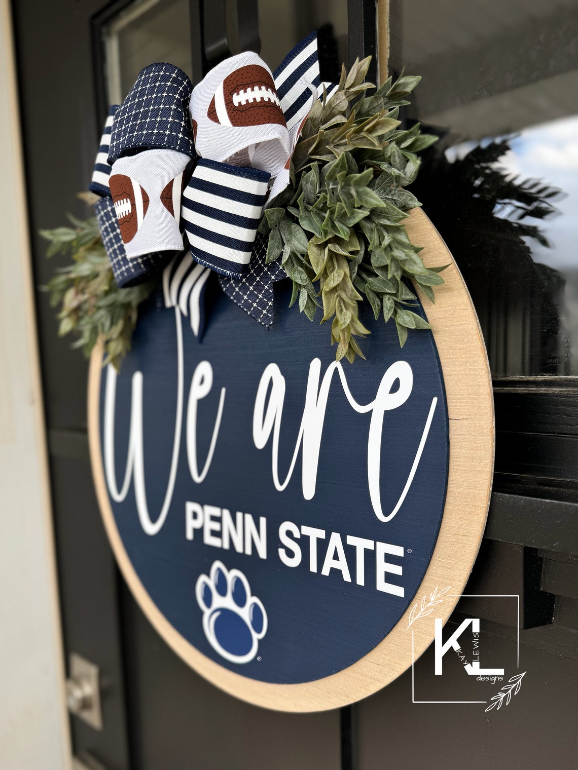 Penn State Wreath | Penn State Sign| Penn State Door Hanger | Penn ...