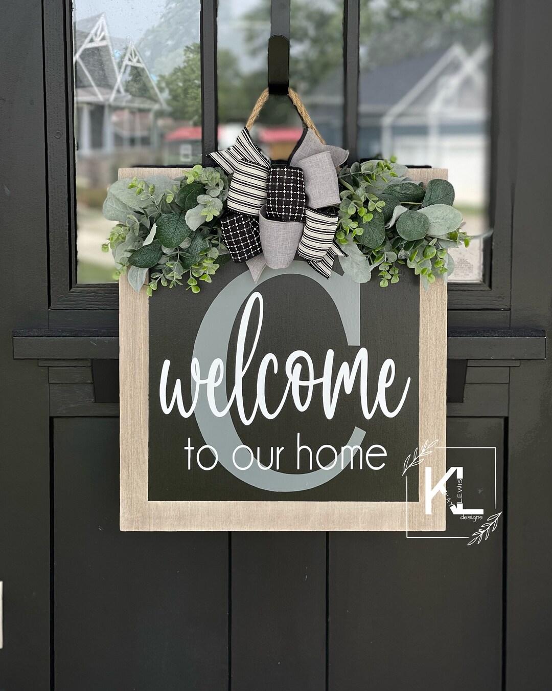 Front Door Decor | Welcome Sign | Last Name | Personalized | Front Door ...
