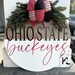 Ohio State Door Hanger Ohio State Buckeyes Ohio State Wreath the Ohio ...