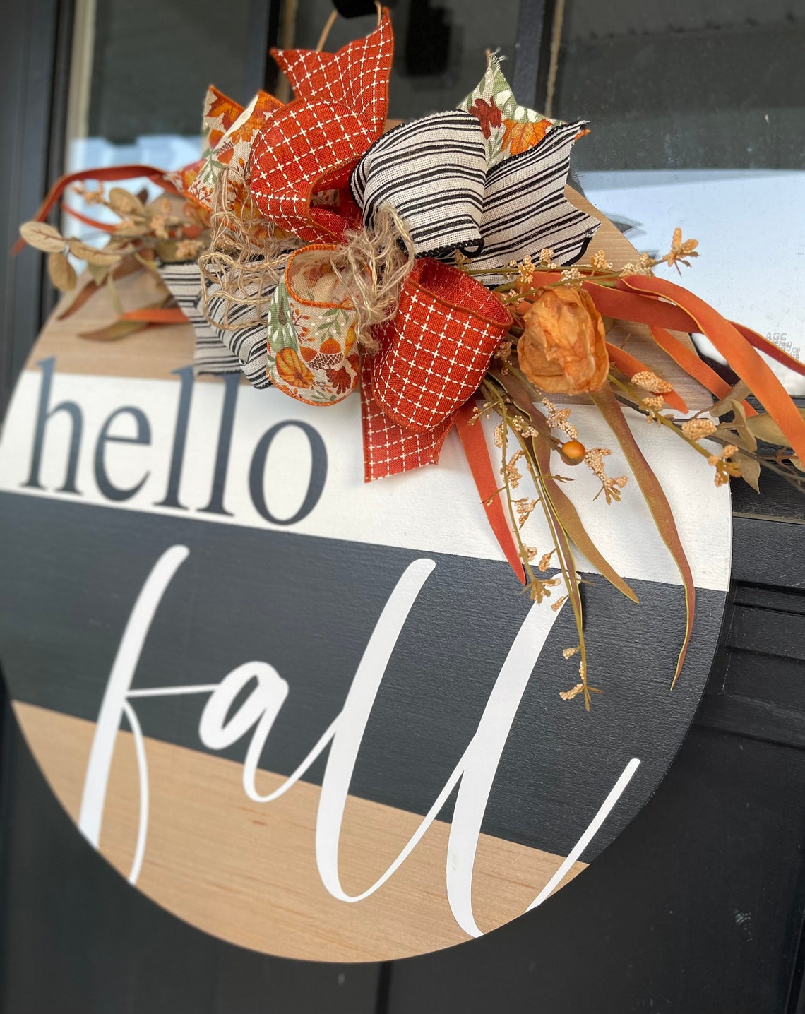 Hello Fall Door Hanger Fall Decor Front Door Decor Fall - Etsy