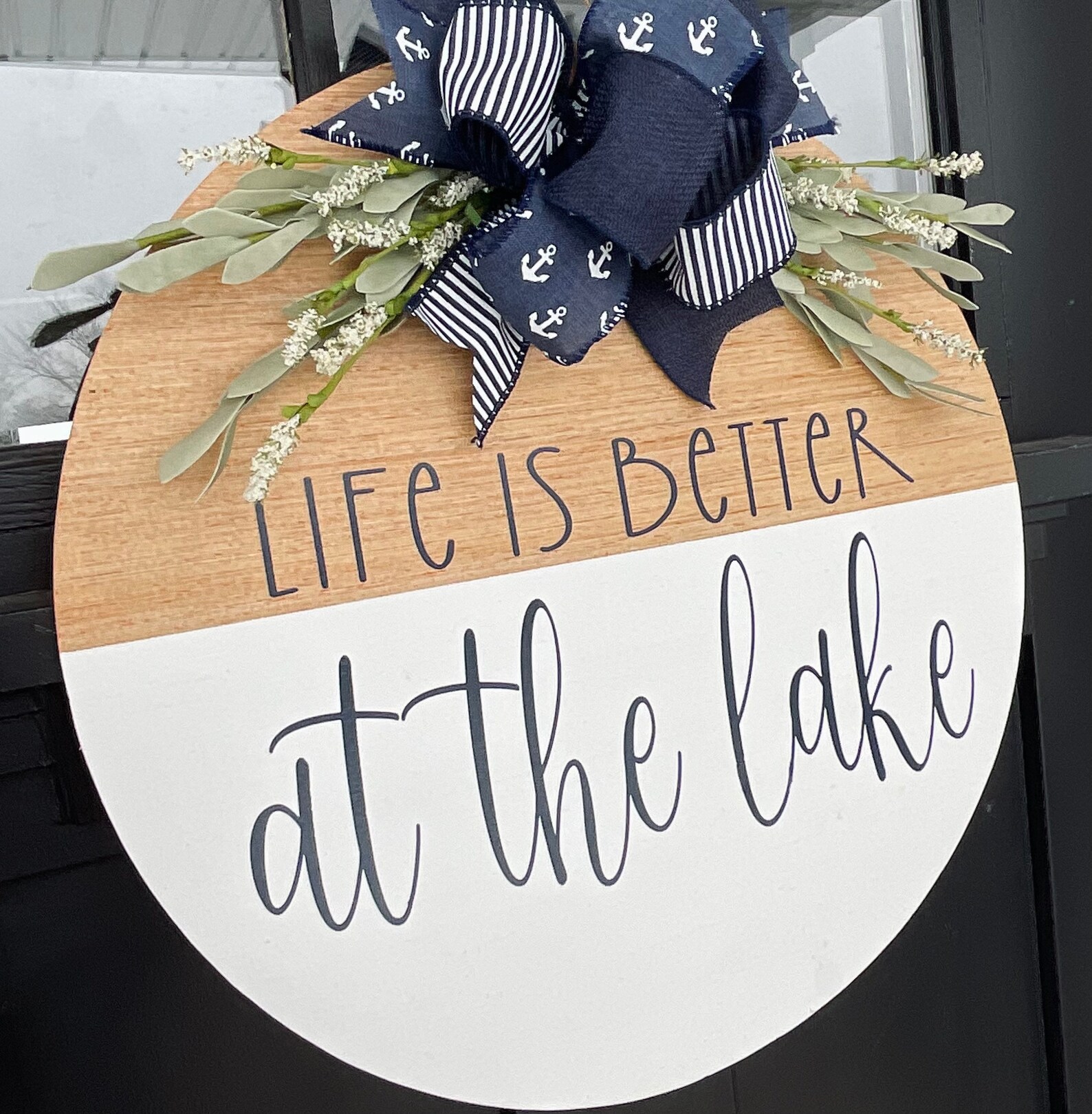 Front Door Decor Lake House Front Door Wreath Lake House - Etsy
