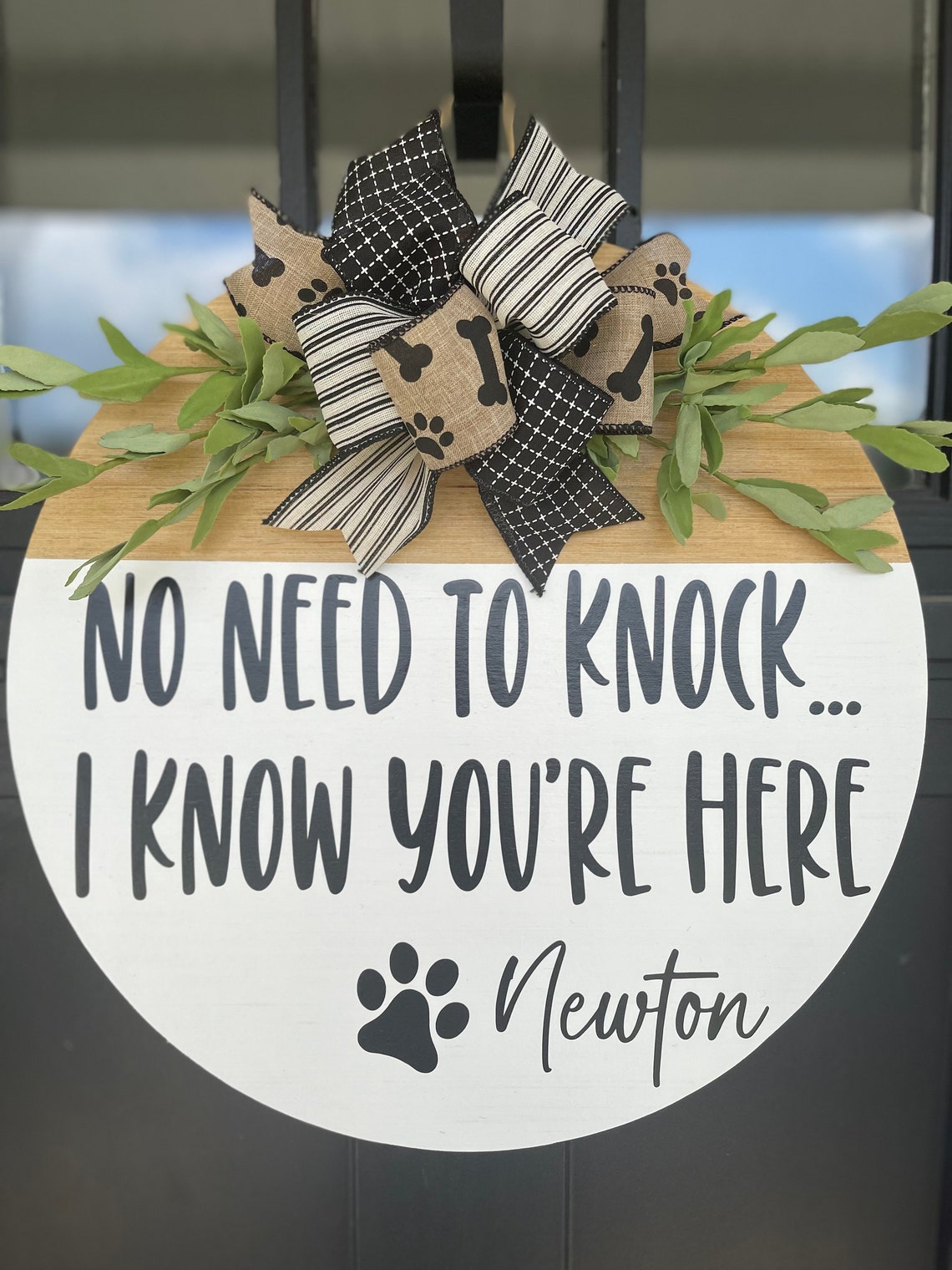 Dog Door Hanger Dog Door Sign Front Door Decor Front - Etsy