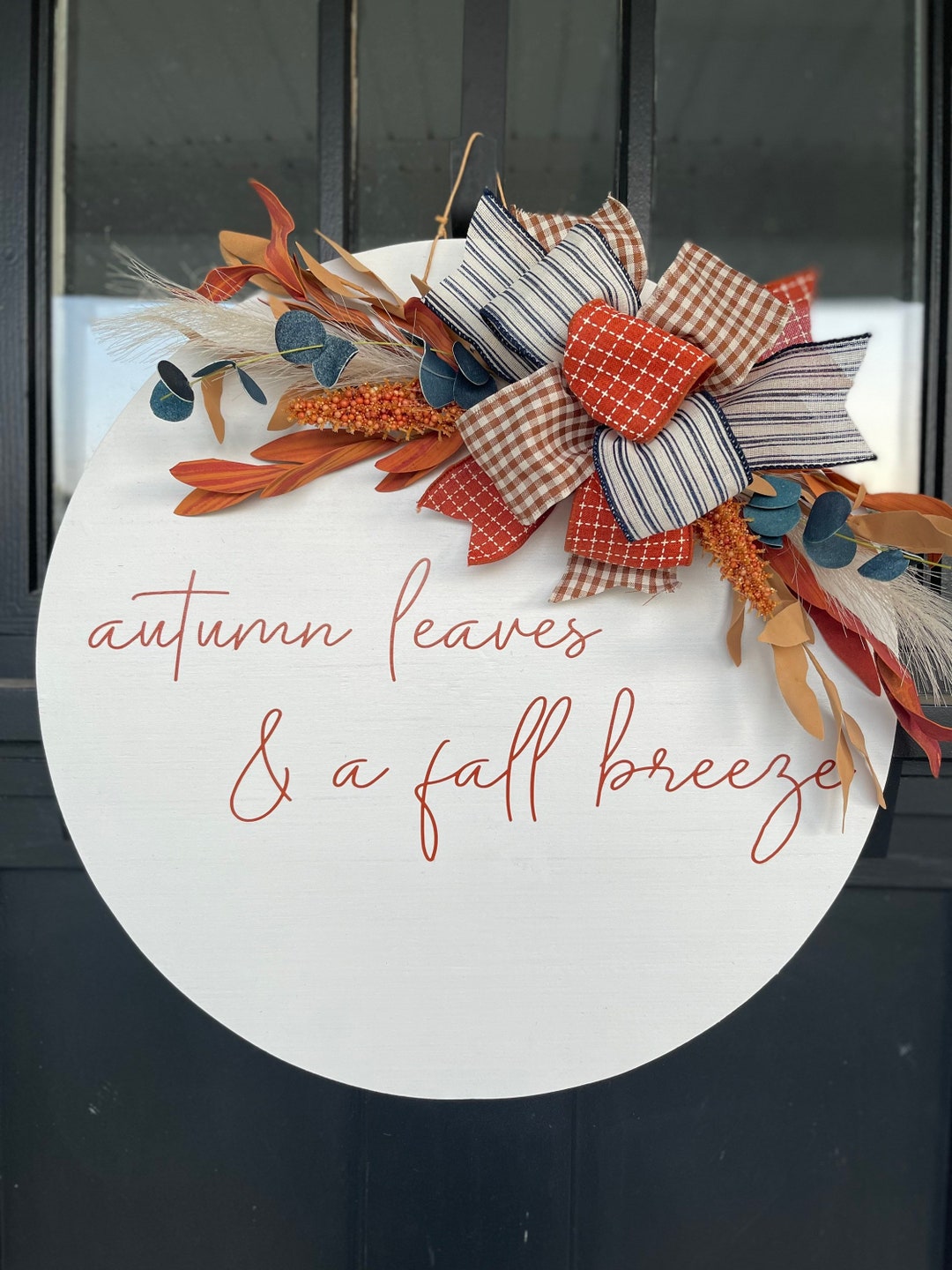 Fall Door Hanger | Fall Decor | Front Door Decor | Fall Porch Sign ...