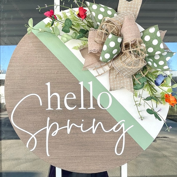 Spring Door Wreath - Etsy
